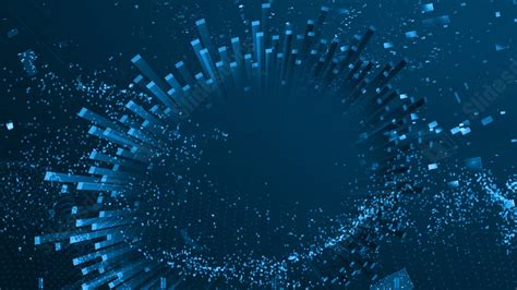 Blue Atmosphere Technology Business Big Data Particle Powerpoint Background For Free Download