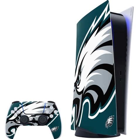 Philadelphia Eagles Large Logo Ps5 Digital Edition Console And Controller