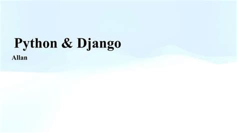 A Brief Introduction To Python Developer Frameworkspdf