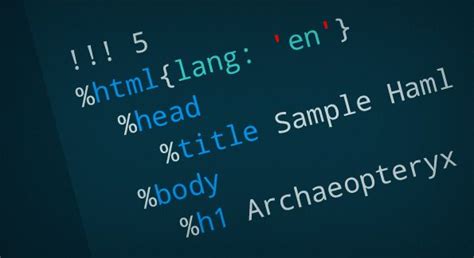 Craft Cleaner More Concise Html With Haml Creative Bloq