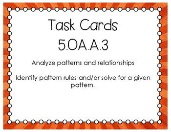 OA Task Cards By The Peaceful Elementary Teacher TpT