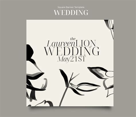 Psd De Invitaciones Graficas Bodas 11000 Plantillas Psd Gratuitas De