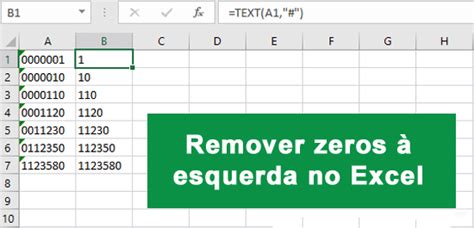 7 Melhores Maneiras De Remover Zeros à Esquerda No Excel
