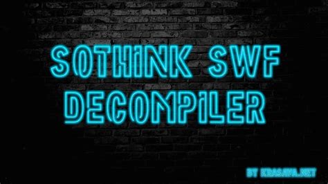 Sothink Swf Decompiler Krasava мир софта игр и приложений