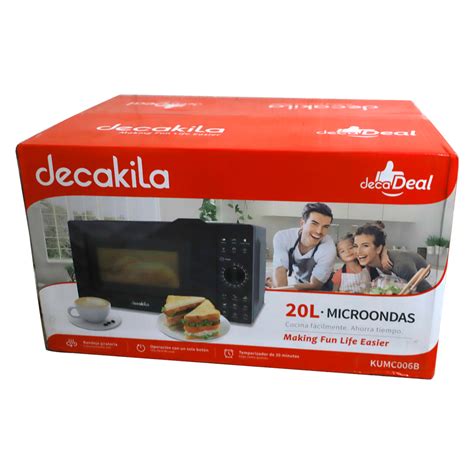 Microonda De Perilla 600w Decakila Kumc006b Negro La Mundial
