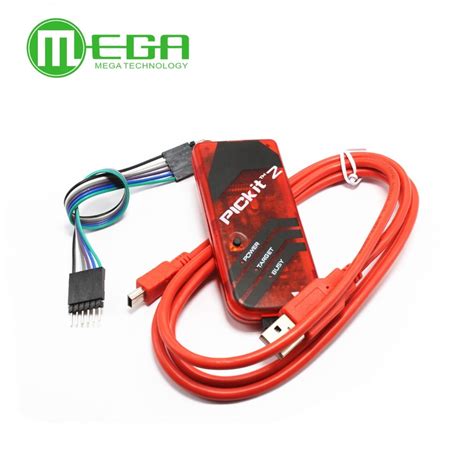 Pickit2 Pic Kit2 Simulator Pickit 2 Programmer Emluator Red Color Wusb Cable Dupond Wire Darazlk