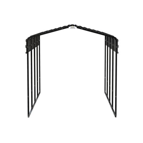 Arrow 10 Ft W X 20 Ft L X 9 Ft H Charcoal Metal Carport In The Carports