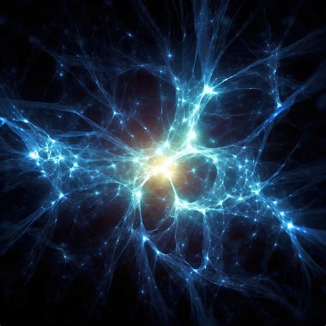 Premium Ai Image Abstract Neural Network Background