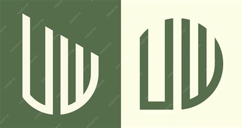 Premium Vector Creative Simple Initial Letters Vw Logo Designs Bundle
