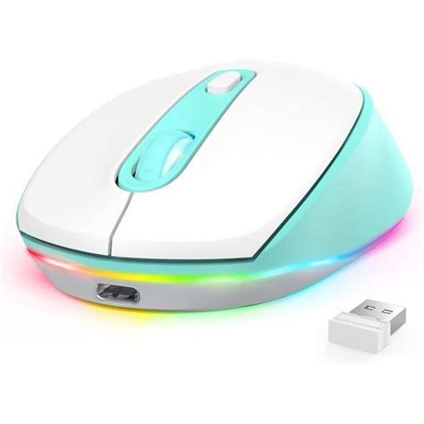 Souris Sans Fil Led Rechargeable Portable Usb Dpi Réglables Souris Optique Pour