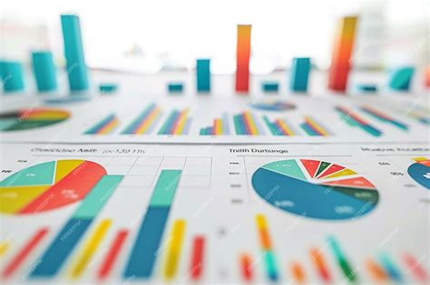 Premium Photo Vector Illustration Of Business Data Graph Analysis On White Background