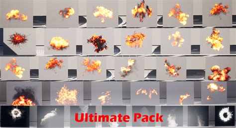 在特效创建的Ultimate Pack High Res Flipbook VFX Textures 虚幻引擎商城