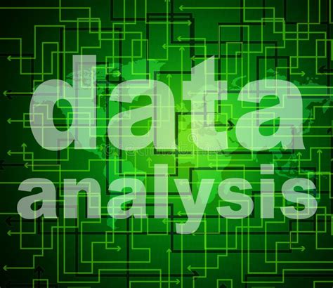 Data Analysis Means Analyse Bytes And Investigate Stock Illustration
