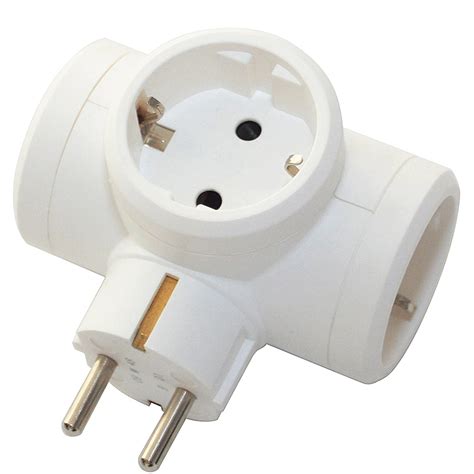 Разветвитель (тройник) Legrand Helium (50662) с заземлением 16 А 230 В ...