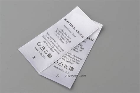 Custom Care Labels Wash Content Labels Manufacturers For Clothing
