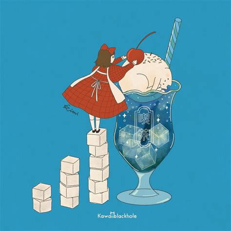 看起來夢幻的蘇打汽水到底好不好喝呢 插畫板 Dcard
