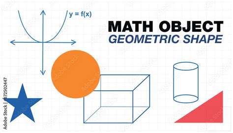 Illustration Of Geometric Math Formulas With Circle Diagrams And 3d