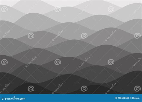 Abstract Curves Lines Dynamic Linear Waves Background Vector Illustration Stock Illustration