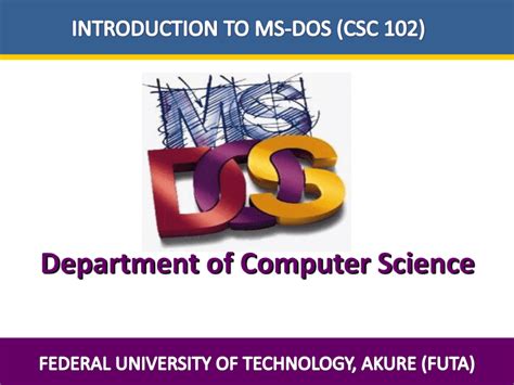Introduction To Ms Dos