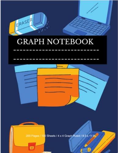 Graph Notebook Graph Ruled Paper 4 X 4 Graph Ruled College Graph