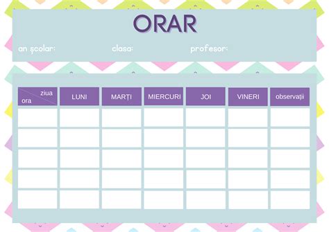 Orar Scolar Landscape Terapii Specifice