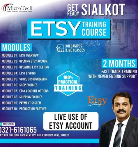 Etsy Selling And E Commerce Business Course Microtech Institute