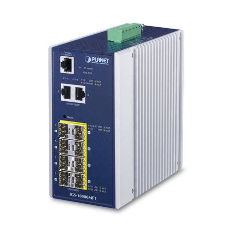 Industrial 10 Port Managed Gigabit Sfp Switch Cable Applications