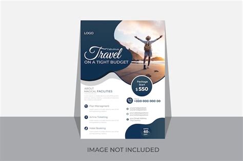 Premium Vector A Flyer For Travel On A Tight Budget