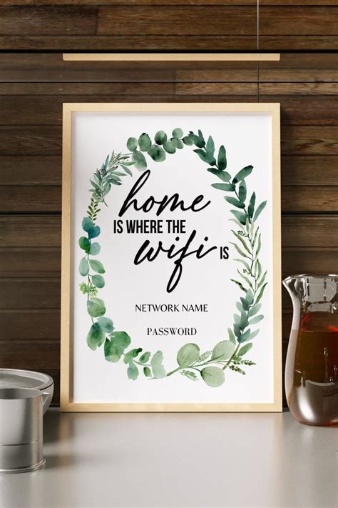 Wifi Password Sign Editable Wifi Sign Template Printable Wifi Signs For Guests Artofit