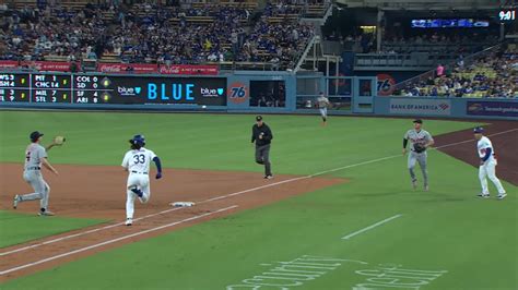 James Outman Is Ruled Safe At First After A Review 09192023