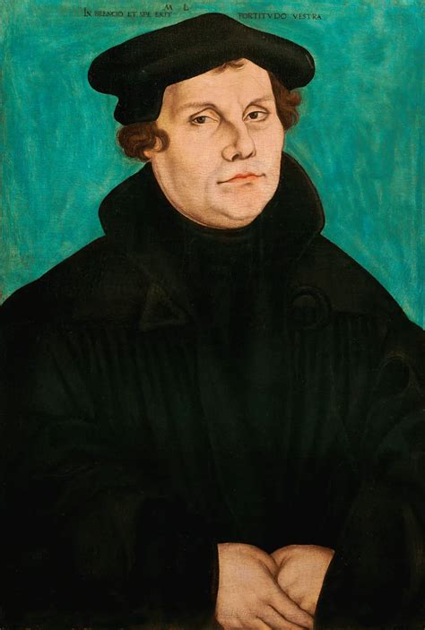Portrait Of Martin Luther By Lucas Cranach