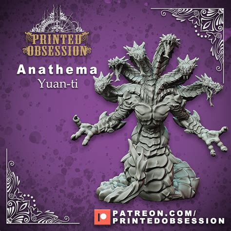 Yuan Ti Anathema Miniature For Dungeons And Dragons Etsy