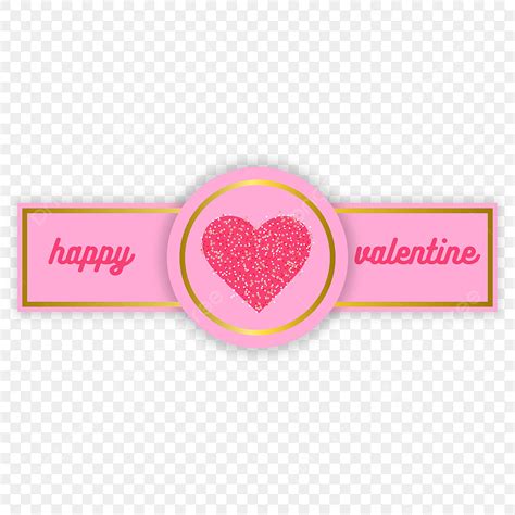 핑크 하트 사랑 반짝이 효과 Png 벡터 클립 아트 투명 배경으로 해피 발렌타인 텍스트 인사말 낭만적 인 사랑 일 Png 일러스트 및 벡터 에 대한 무료 다운로드