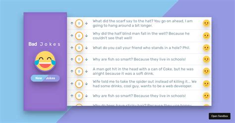 React Dad Jokes Codesandbox