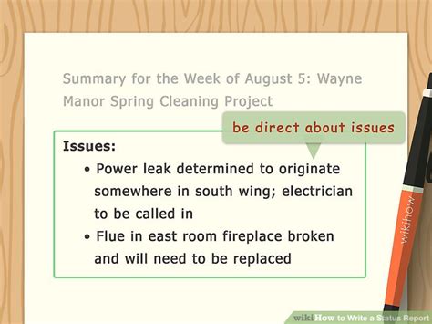 How To Write A Status Report With Sample Status Reports