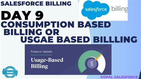 Day 9 Consumption Based Billing Or Usage Based Billing Gopal Salesforce Salesforce
