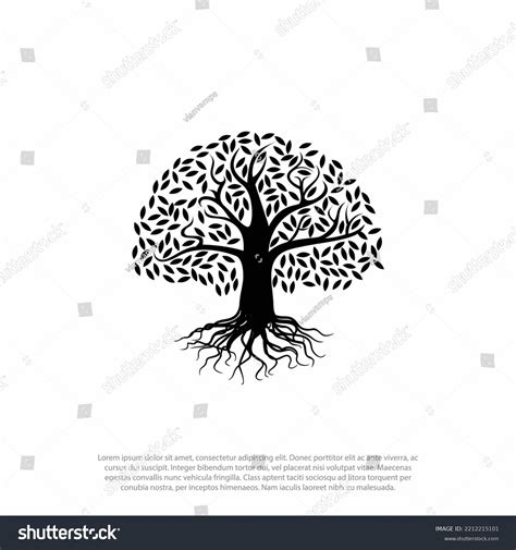 Detail Oak Tree Leaf Branch Root Stock Vector Royalty Free 2212215101 Shutterstock