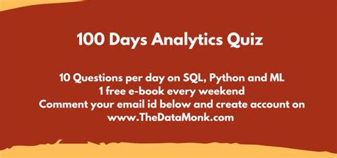 Thedatamonk 100daysanalyticsquiz Nitin Kamal