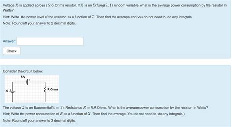 Solved Voltage X Is Applied Across A 96 Ohms Resistor If X