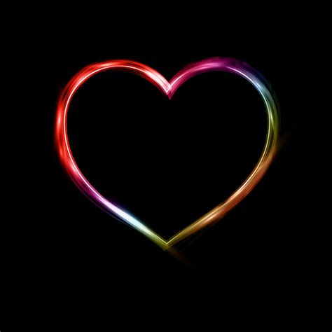 Neon Heart Free Vector Art 4844 Free Downloads