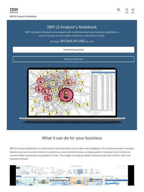 Ibm I2 Analyst S Notebook What It Can Do For Your Business Pdf Intelligence Analysis Ibm