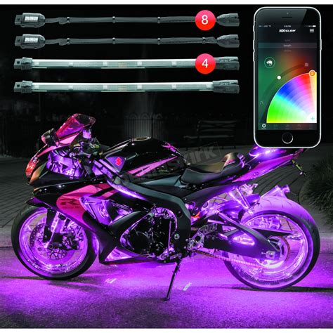 Xk Glow App Controlled Xkchrome Standard Kit Ks Moto Standard Dennis Kirk