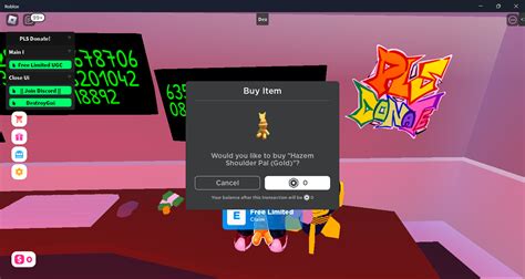PLS DONATE Limited UGC Roblox Scripts ScriptBlox
