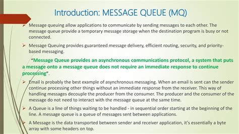 Message Queue MQ Testing PPT