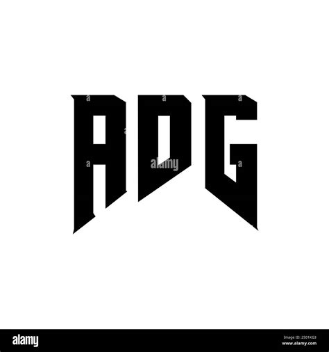 Adg Letter Logo Design For Technology Company Adg Logo Design Black