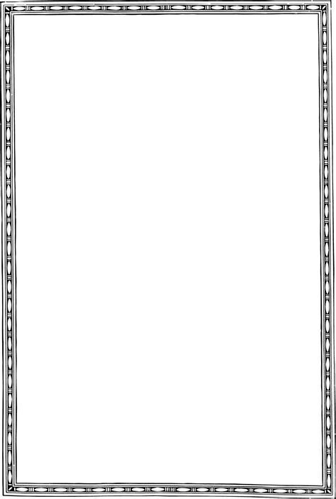 Simple Border Is A Narrow Pattern Full Page Border Vintage Engraving Vector Art At