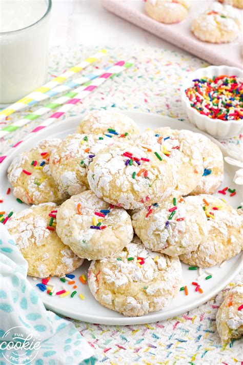Lemon Crinkle Cookies Fun Cookie Recipes