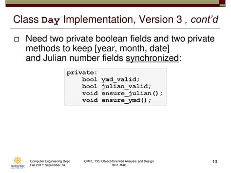 Cmpe 135 Object Oriented Analysis And Design September 14 Class