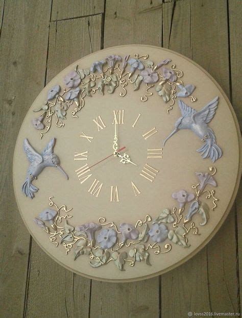 Часы настенные из эпоксидной смолы с полудрагоценными камнями агата и