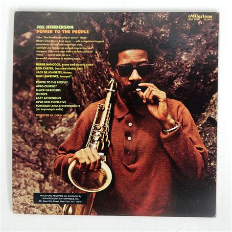 Yahooオークション Joe Hendersonpower To The Peoplemilestone M